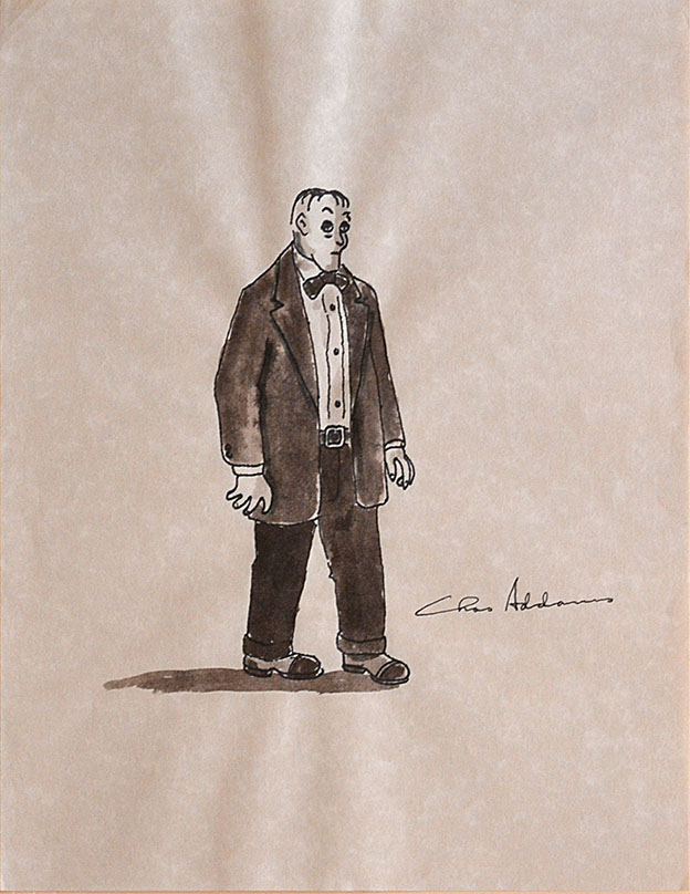 Charles Addams Signed Artwork at CEL-EBRATION! Animation Art Gallery